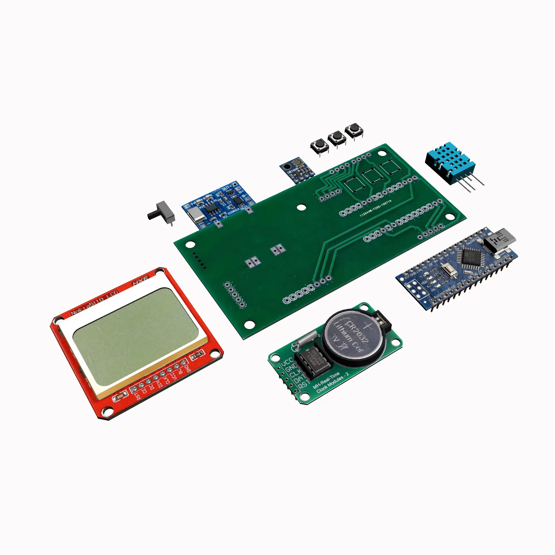 Generic Diy Kit Weather Station Starter Iot Temperature Humidity Barometric Pressure Sensor Lcd