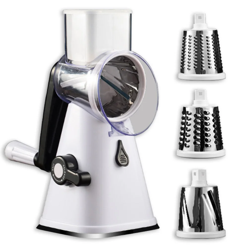 3-in-1 Rolling Grater Vegetable Slicer Multifunctional Cheese Grater ...