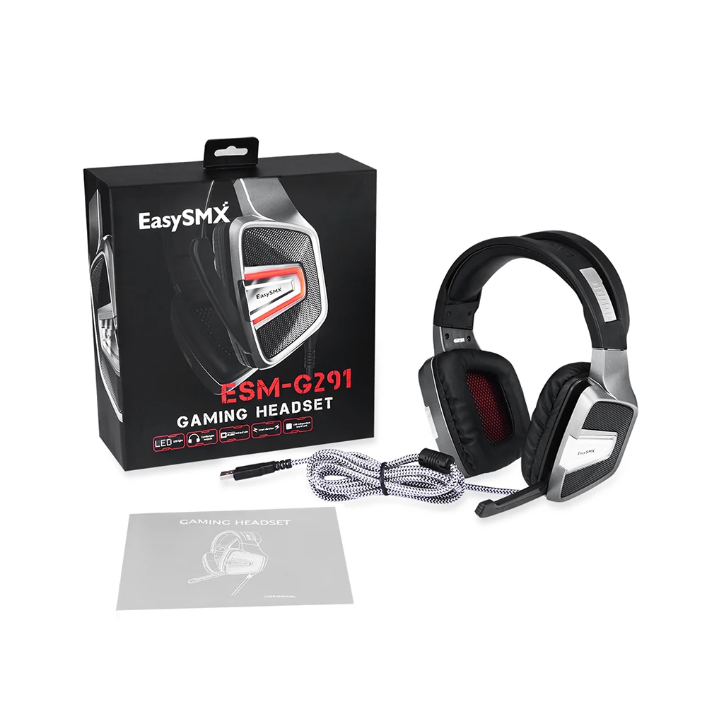 Проводная USB игровая гарнитура, наушники, ESM-G291, игровая гарнитура ...