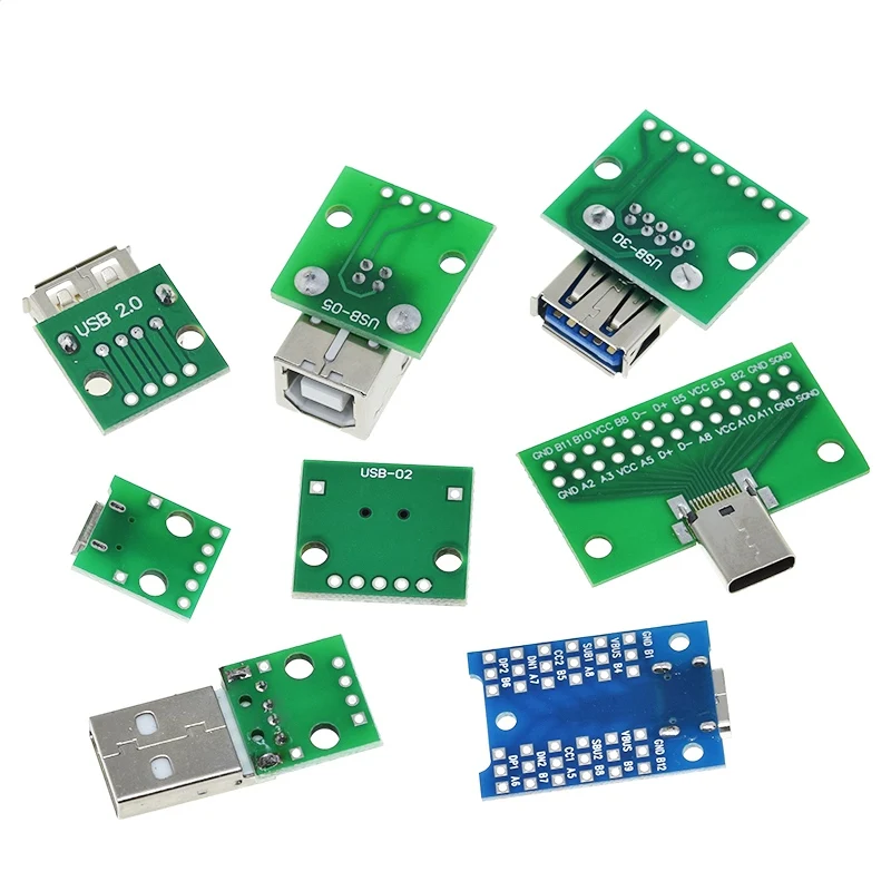 Circuits intégrés,Type-C Female USB--Connecteur mâle USB-adaptateur ...