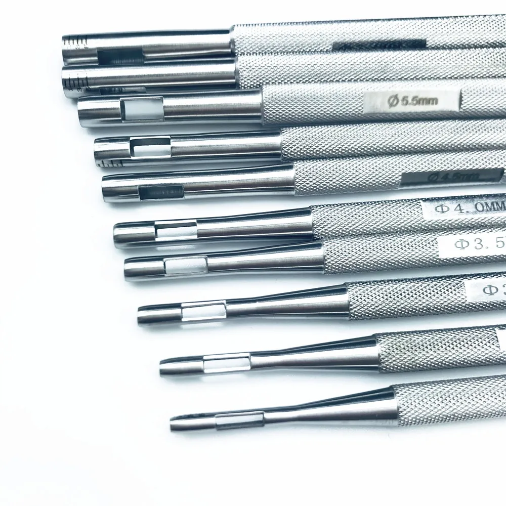 10pcs-set-Biopsy-Dermal-Punch-Punches-Body-Skin-Piercing-Tool-Stainless ...