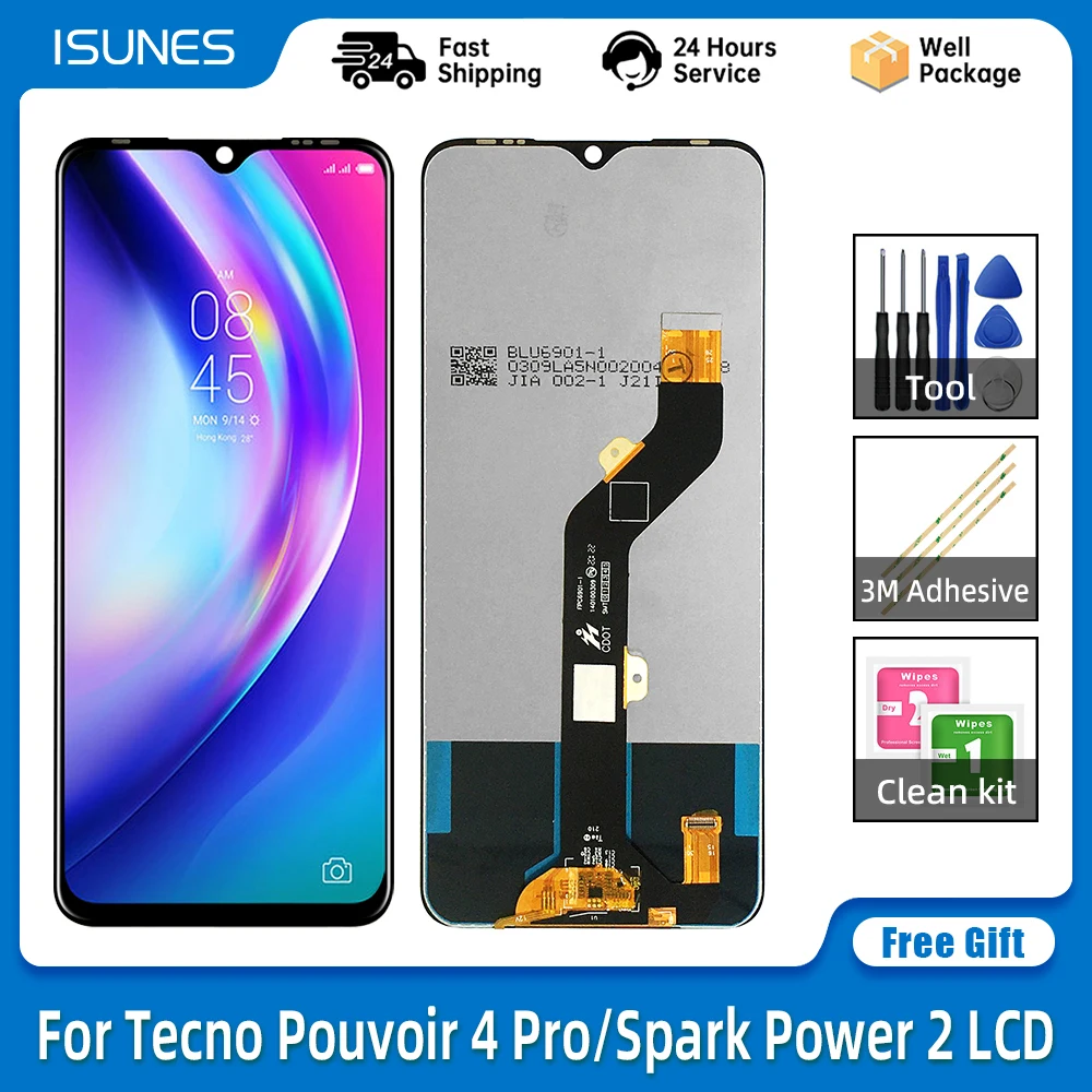 7-0-Original-For-Tecno-Pouvoir-4-Pro-LC8-LCD-Display-Touch-Screen ...