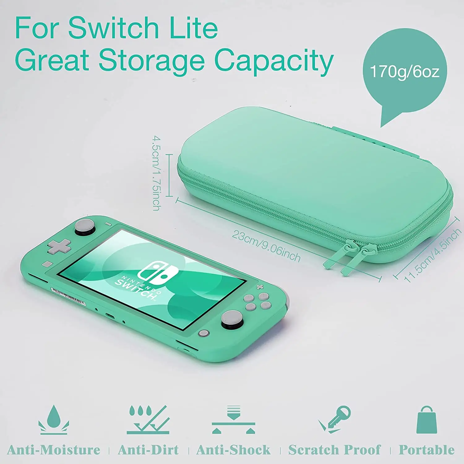 Mooroer-Carrying-Case-Compatible-with-Nintendo-Switch-Lite-Portable ...