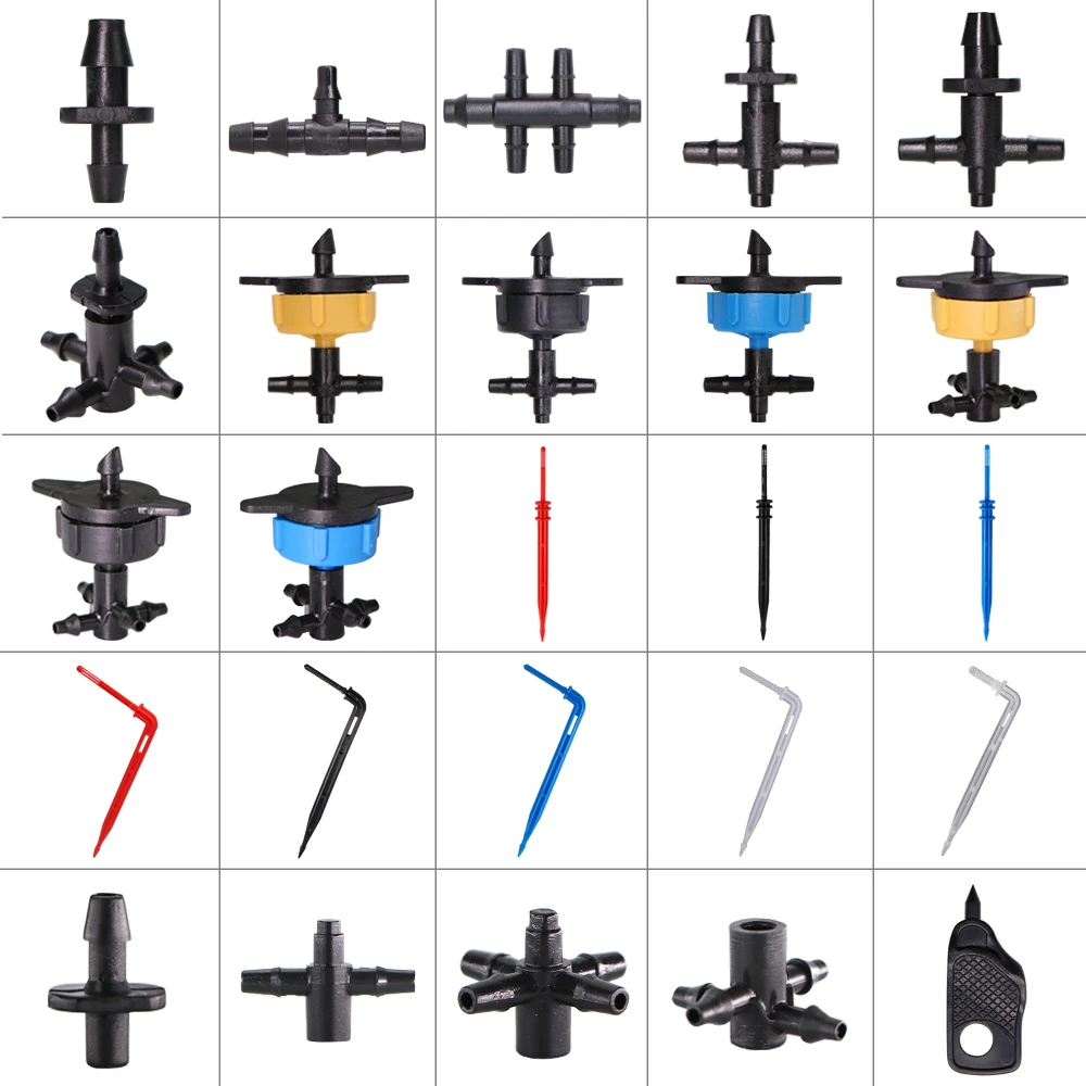 Drip-Irrigation-Sprinkler-1-8-4-Way-Water-Pipe-Connector-4-7mm-To-3-5mm ...