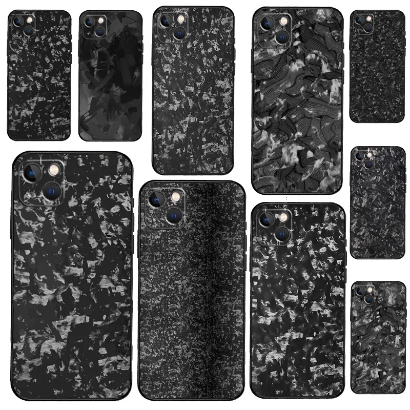 Forged Carbon Phone Case For Iphone 13 12 11 14 Pro Xs Max Xr X ...