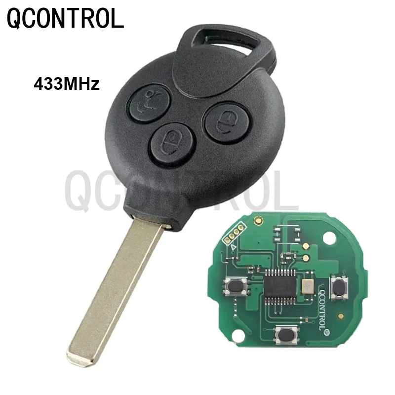 Qcontrol 433mhz chave remota completa para mercedes benz smart fortwo ...
