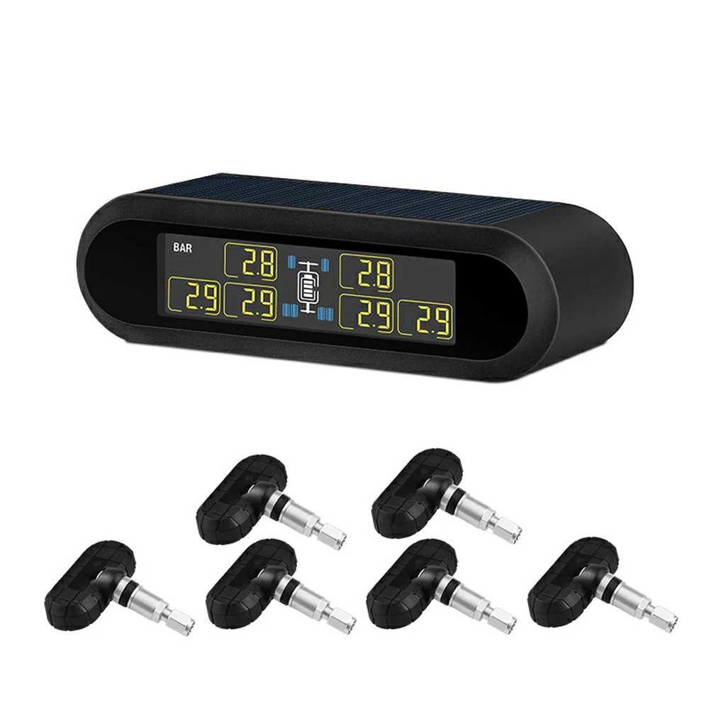 T650-Solar-Bus-RV-Truck-TPMS-Wireless-Tire-Pressure-Monitoring-System ...