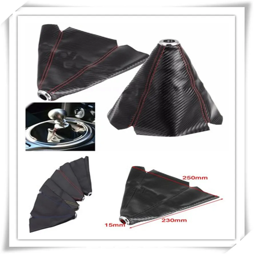 Fiber Leather Gear Knob Automatic Shifter Boot Cover for Chevrolet ...