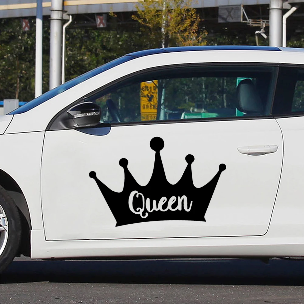Hot Queen Crown Auto Sticker Fashion Cartoon Car Sticker Window ...
