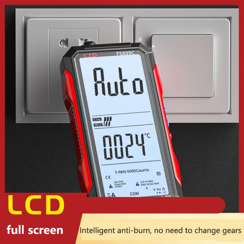 CZD-FS899C-Digitale-Smart-Multimeter-Transistor-Testers-6000-Counts ...