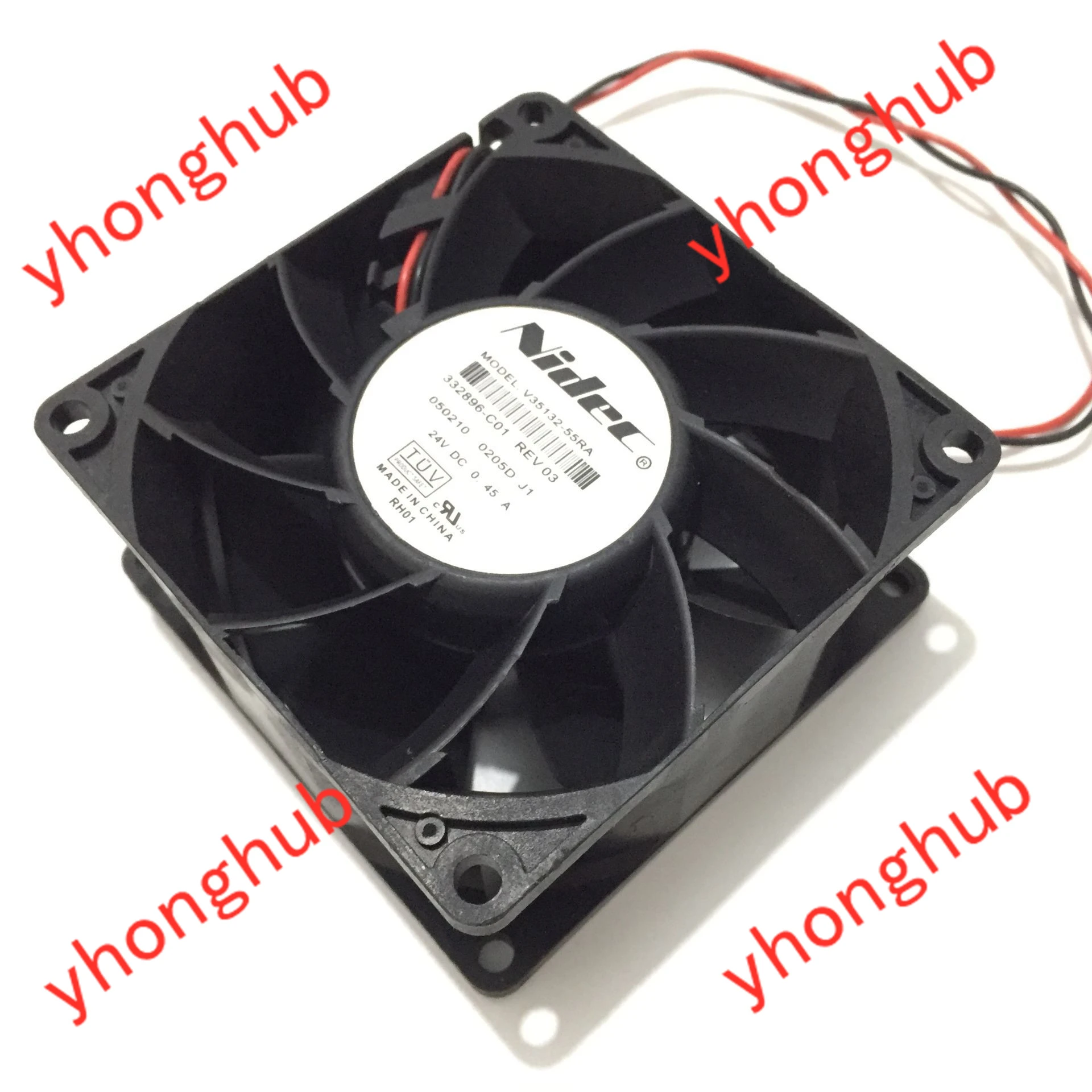 Nidec V35132-55ra 332896-c01 Dc 24v 0.45a 80x80x38mm Server Cooling Fan ...