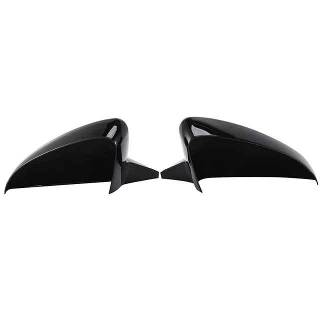 Glossy Black Rearview Mirror Cover Door Side Wing Mirror Caps Trim ...