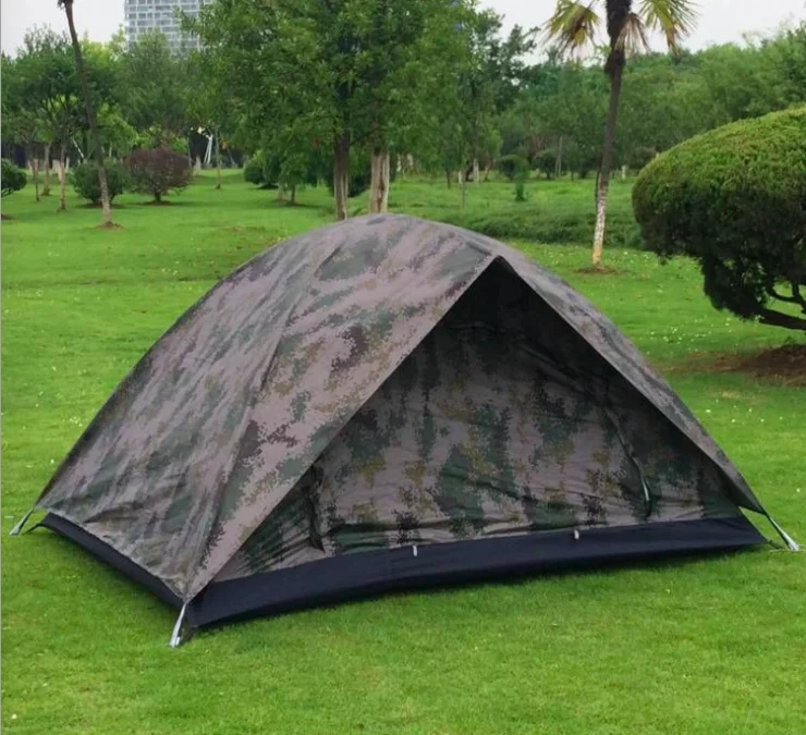 Camouflage 2 Person Double Tent Double Door Double Tent Single Soldier ...