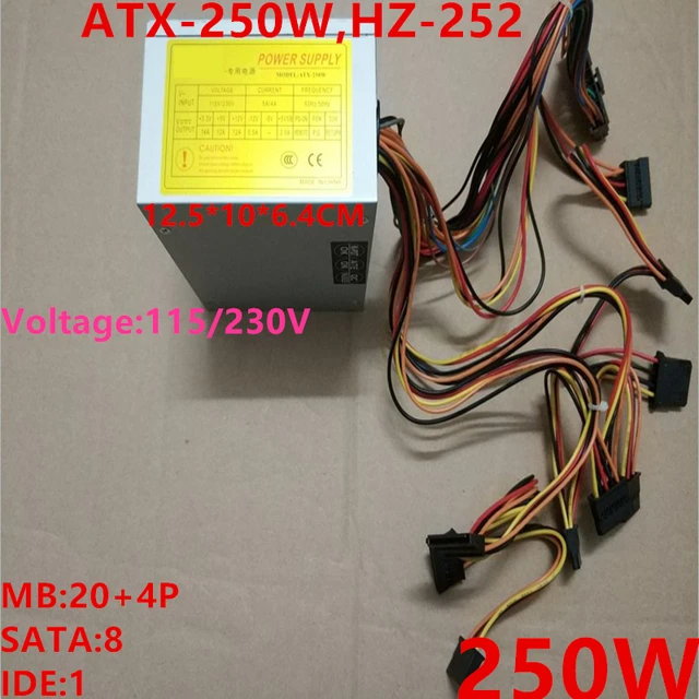 Original PSU For Hanker DVR NVR SATA*8 250W Switching Power Supply ATX ...