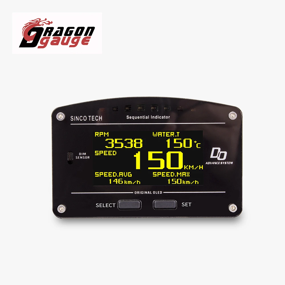 DRAGON-GAUGE-10-in-1-Race-Dash-Panels-OLED-Digital-Display-Full-Sensor ...