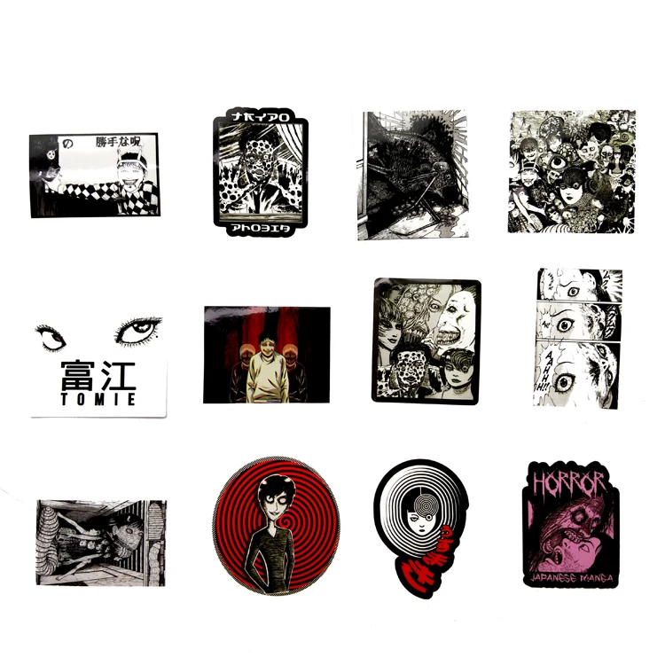 56Pcs PVC Japanese Horror Anime Tomie car waterproof Stickers For ...