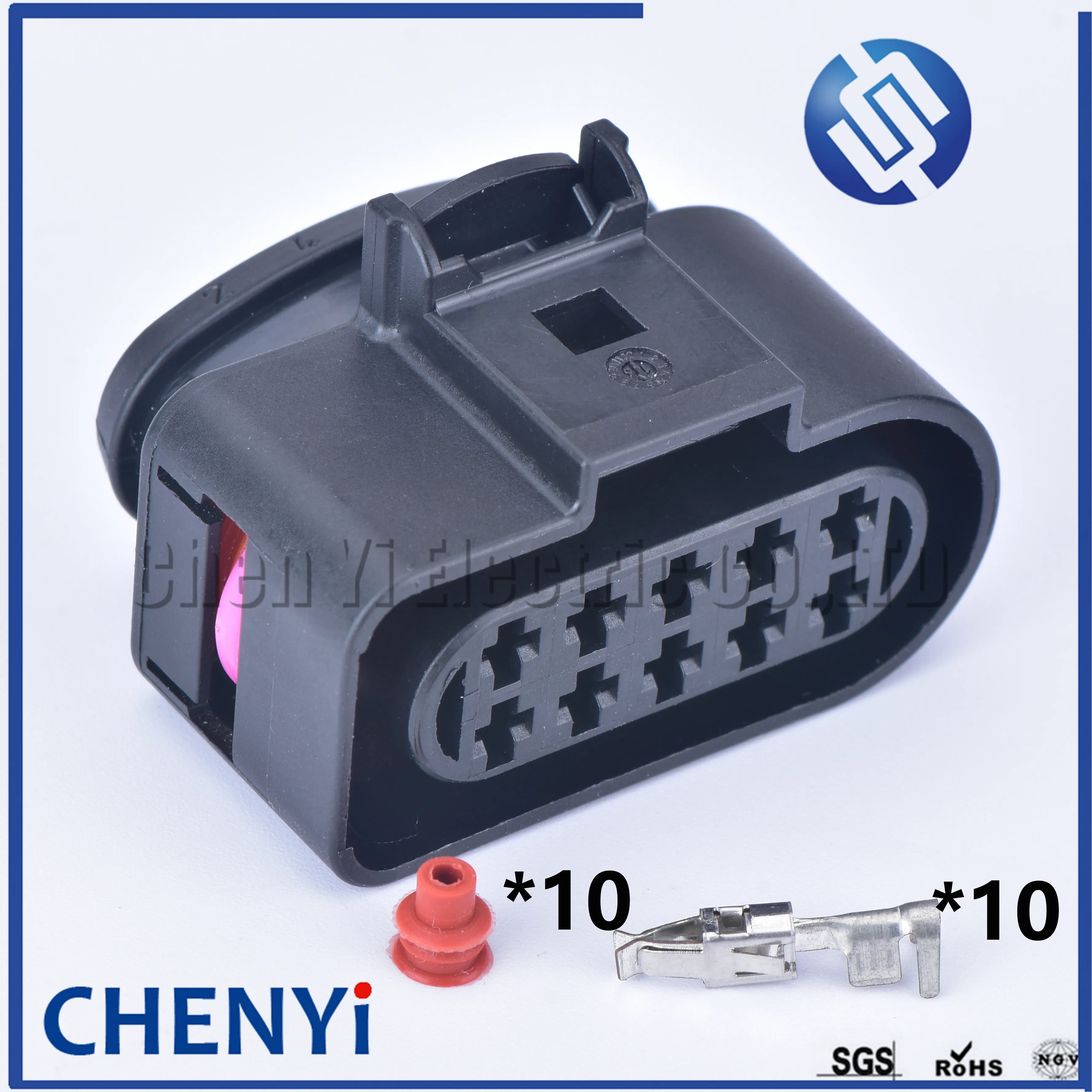 10-Pin-3-5mm-Auto-waterproof-connector-1J0973735-Auto-Temp-Sensor-Plug ...