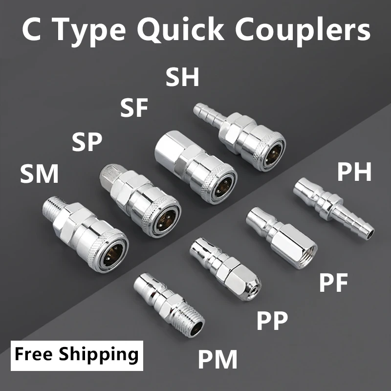 C-type-Quick-Pneumatic-fittings-High-pressure-coupling-Air-Compressor ...