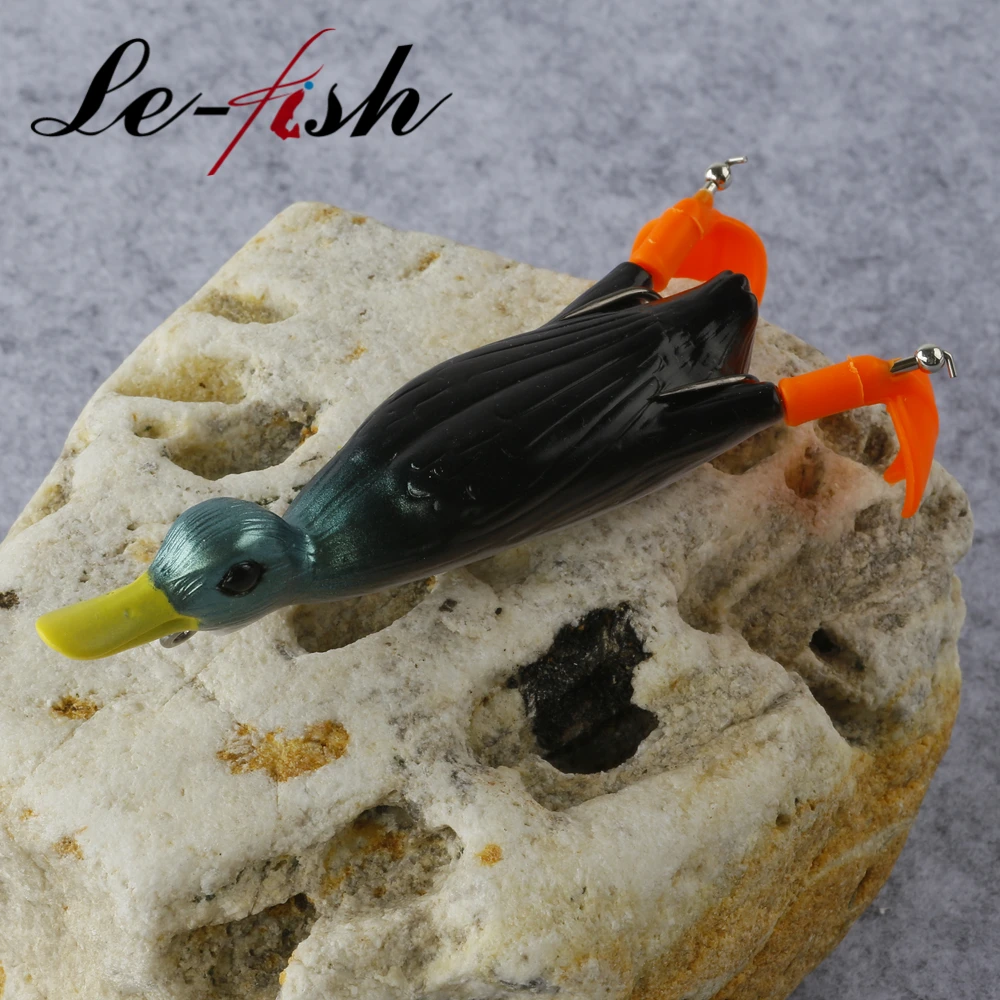 Le fish DUCK 11CM 21.5G Topwater Fishing Lure Floating Artificial Bait ...