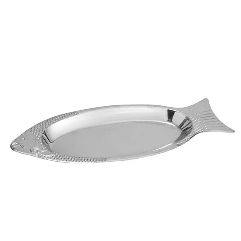 Creative-Stainless-Steel-Steamed-Fish-Plate-Fish-shaped-Plate-for ...