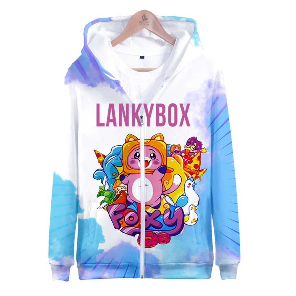 Anime Lankybox 3d Hoodie For Boys Girls Kid Teenager Zipper Hooded ...