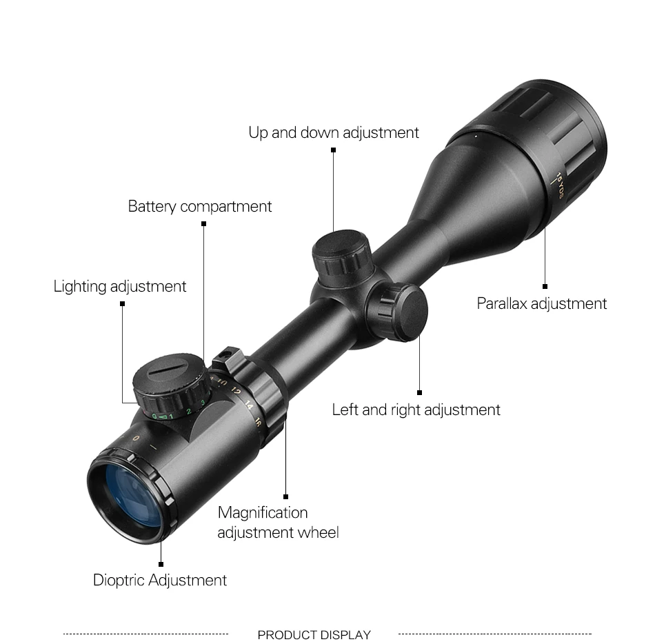 VOMZ 4-16X50 AOE Scope Optics Rifle Sight Tactical Riflescope Hunting ...