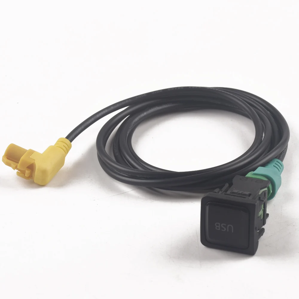 USB AUX Anahtarı Kablo Demeti RCD510 RCD300 + Için VW Golf MK6 Jetta ...