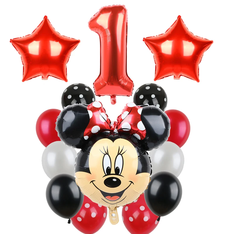Red Minnie Mouse Number 1