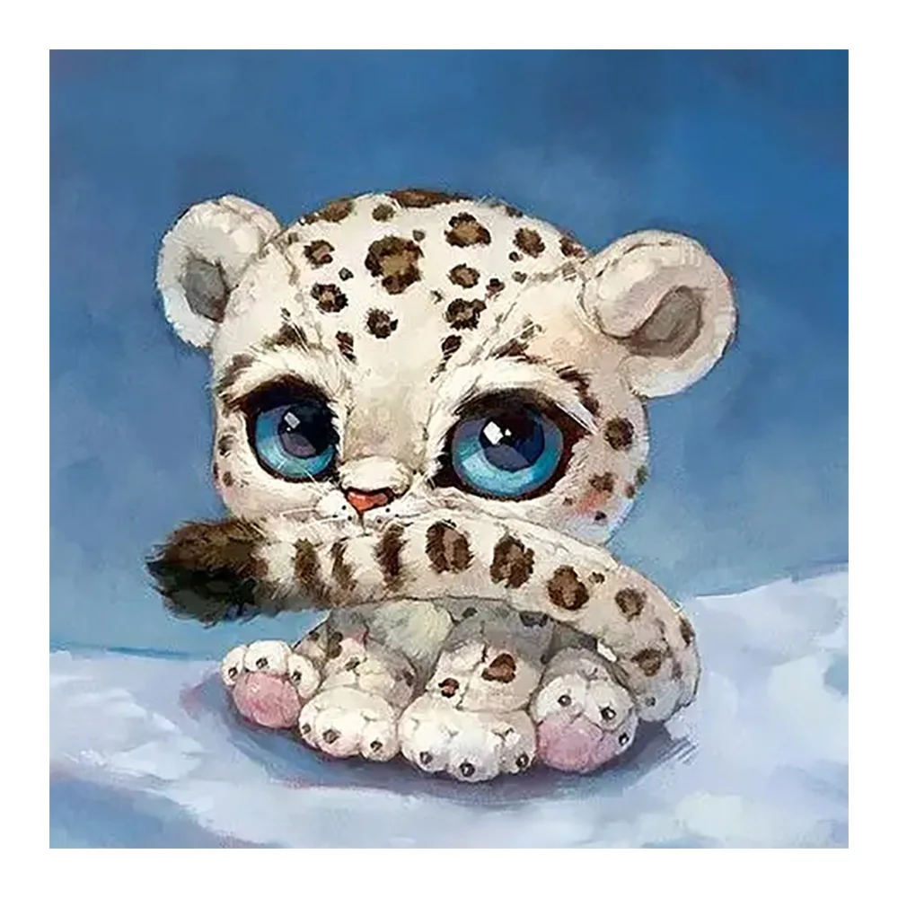 Snow Leopard Drawing Easy