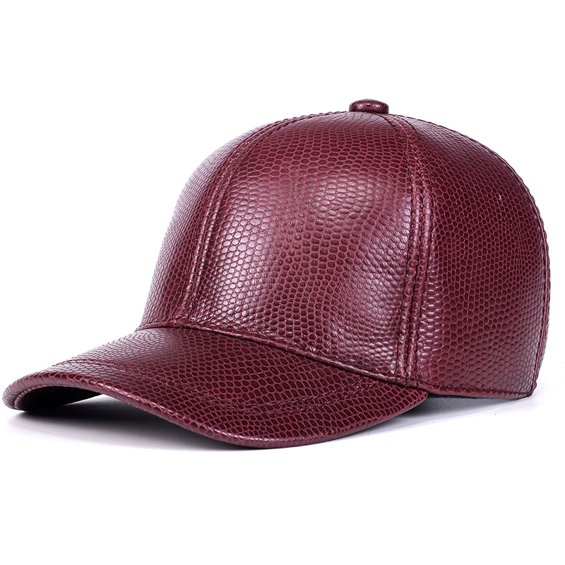 2021-new-Summer-Winter-6-colors-cowhide-leather-baseball-hat-Snake-Skin ...