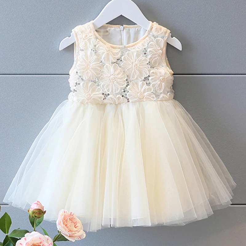 2020 New Girl Dress Kids Flower Elegant Party Tulle Tutu Dresses For ...