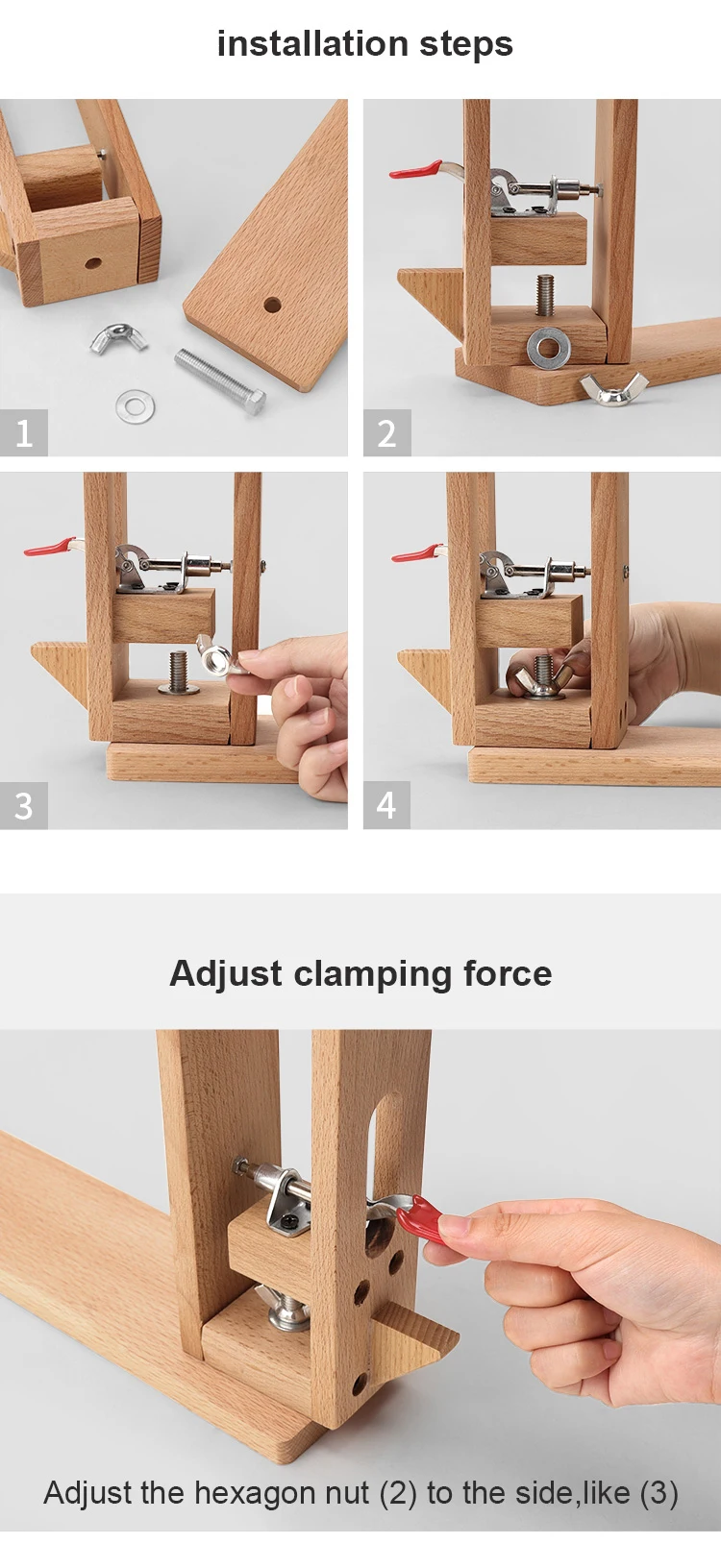 Leather Stitching Pony Hand Table Desktop DIY Sewing Clamp | WUTA ...