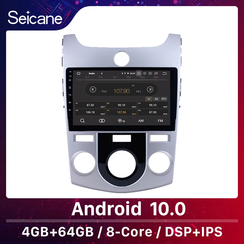 Seicane Android 10.0 8 Core 4+64G IPS Screen Car GPS navi Unit Radio ...