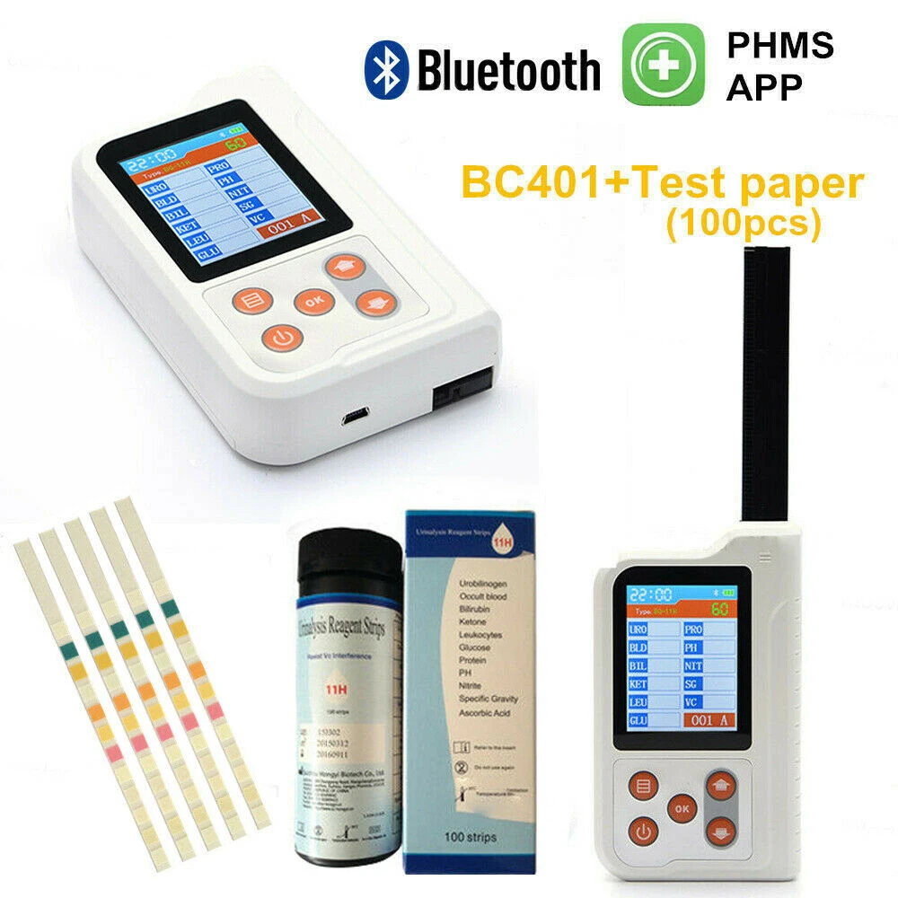 Contec New Digital Urine Analyzer 11 Parameters Bc401 With 100 Pcs Test ...