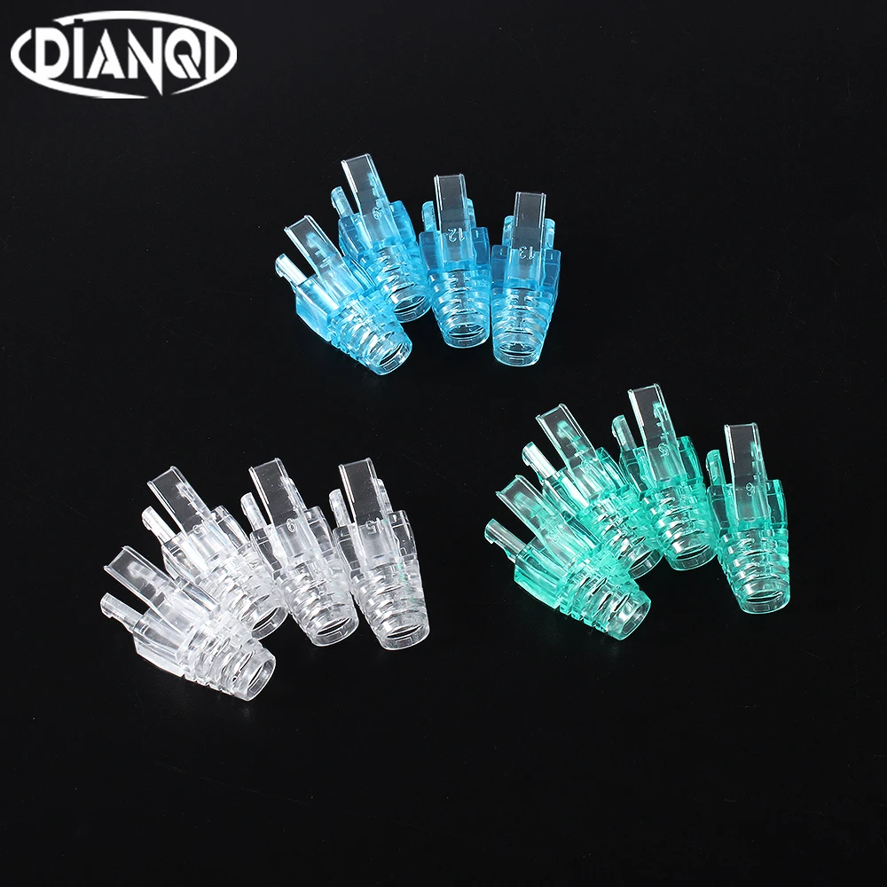 RJ 45 CAT6 CAT5e Adapter Cap Ethernet Network Cable Connector Plugs ...