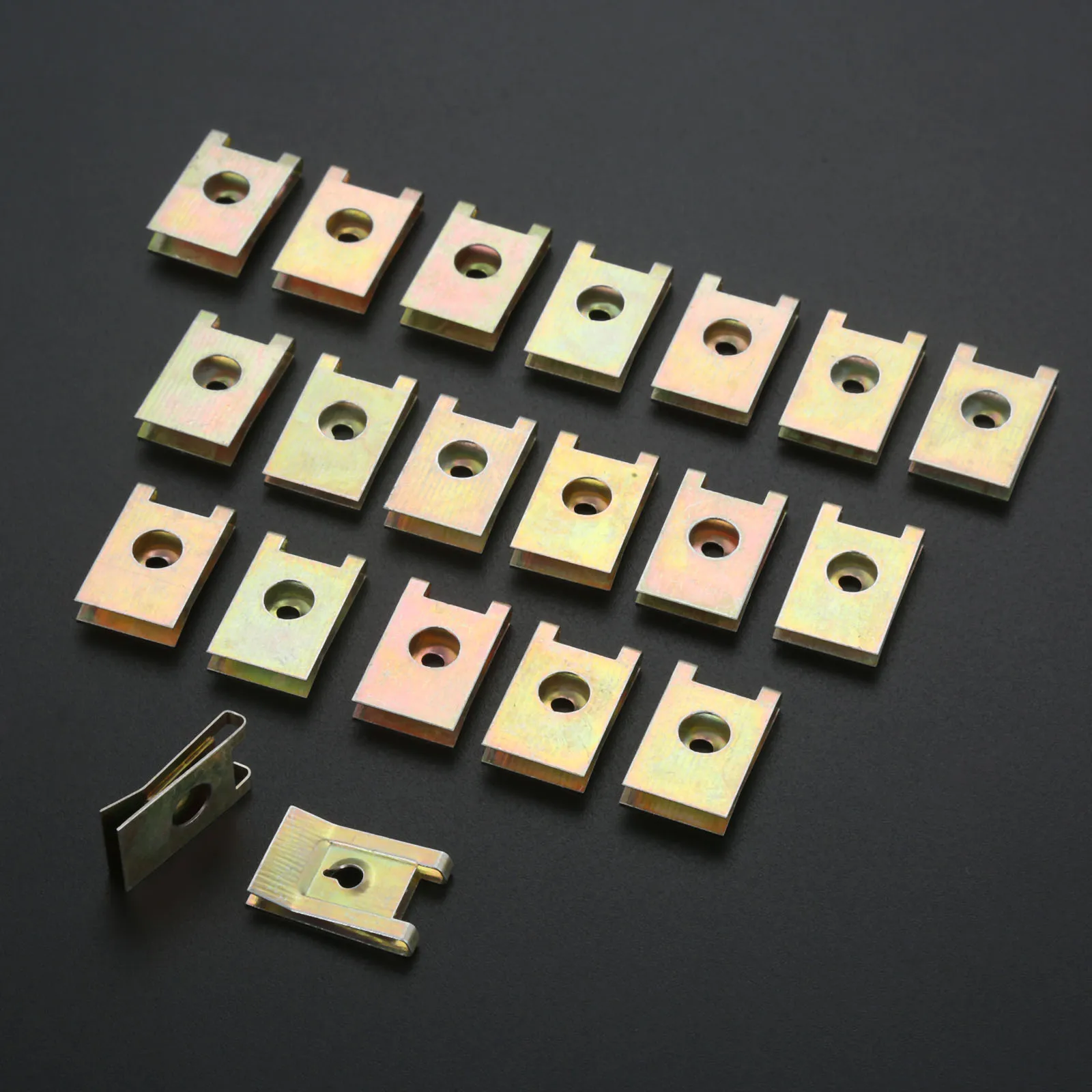 20pcs Car Fastener Clip Screw Base U Type J98 Nut Mounting Fastener ...