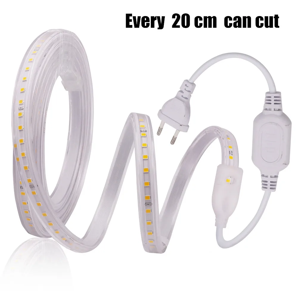 220V-2835-LED-Strip-IP67-Outdoor-Lighting-20cm-Cuttable-Flexible-LED ...