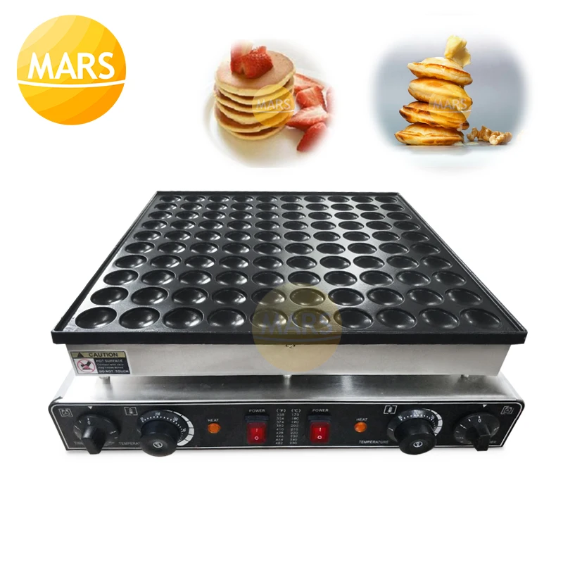 Non-stick Electric Pan Cake Maker Machine 100 Holes Mini Pancake Maker ...