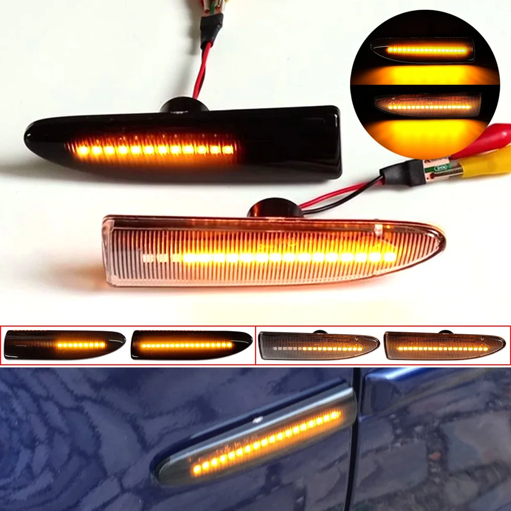 Dynamic-LED-Side-Marker-Light-Arrow-Turn-Signal-Blinker-Indicator-Lamp ...