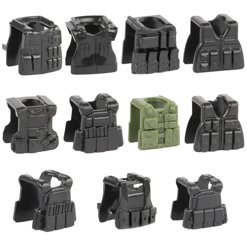 Ww2 Tactical Vest Building Blocks Military Weapon Accessories Army Moc ...