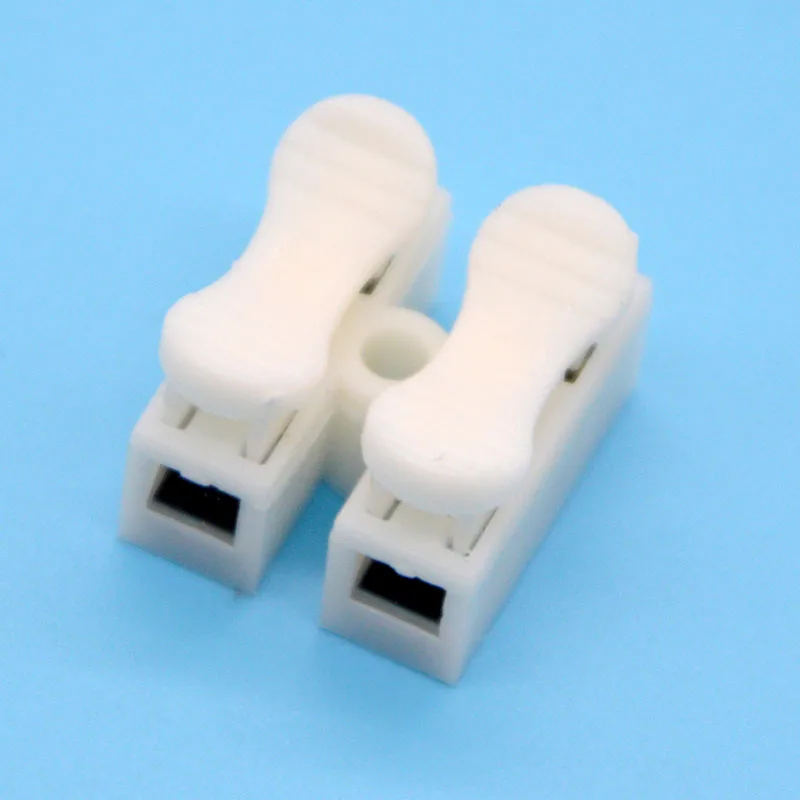 200pcs New Push Type Quick Connector, Ch-2 Wire Connector 2 Position Ch ...