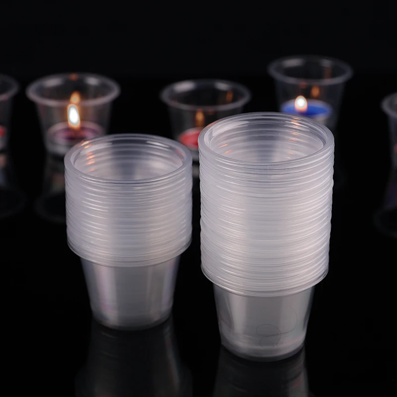 10pcs-Reusable-Candle-Light-Stand-Transparent-Candlestick-Containers ...