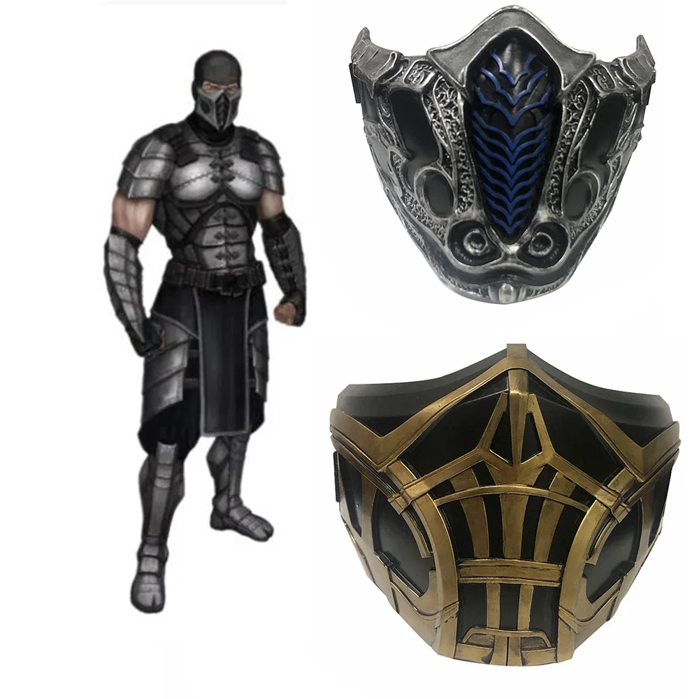 Mortal Kombat Series Sub Zero Scorpion Mask Cosplay Costume ...