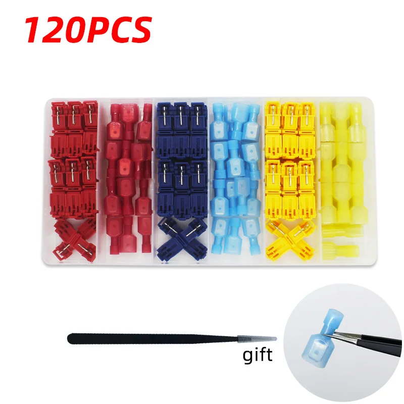 T-type Plug Line Connector, Self-peeling Quick Connector Connect The ...