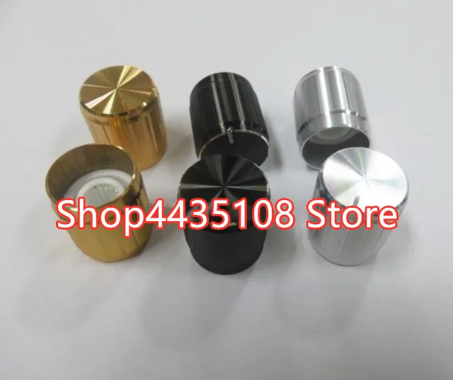 10 potentiometer covers 15mm * 16.5mm silver black gold bright edge ...