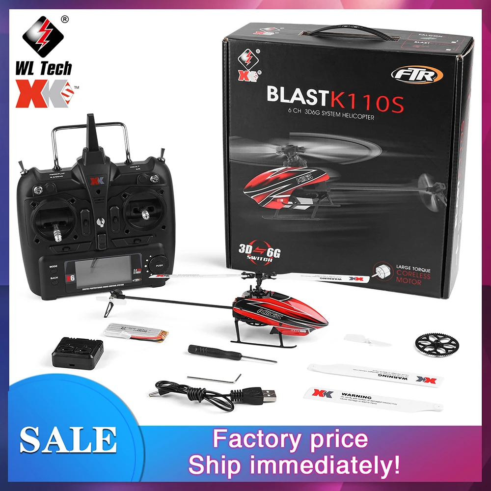 Spares Rc Helicopter Xk K110 | Wltoys Xk K130 Rc Helicopter - K110s 6ch 3d 6g Single - Aliexpress