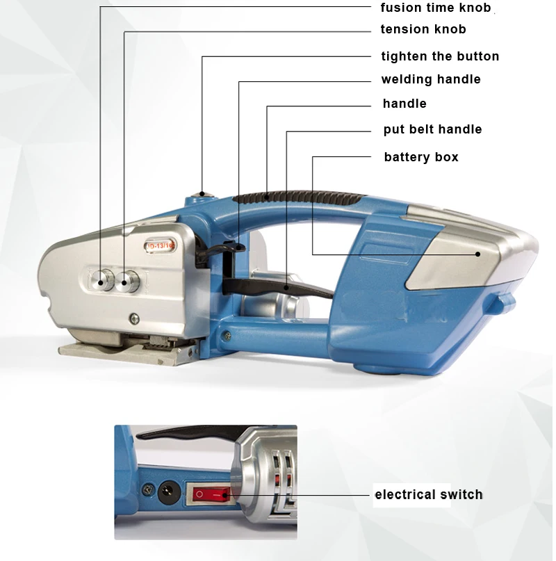 manual application Electrically driven packaging tools for Plastic ...