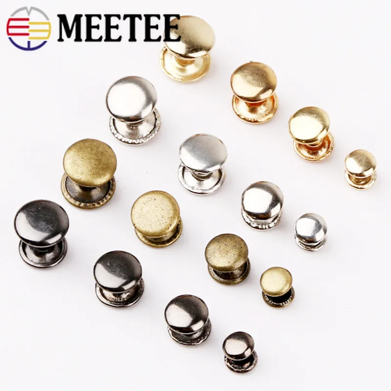 Meetee-100pcs-6-12mm-Metal-Hitting-Nails-Buckle-One-sided-Double-sided ...