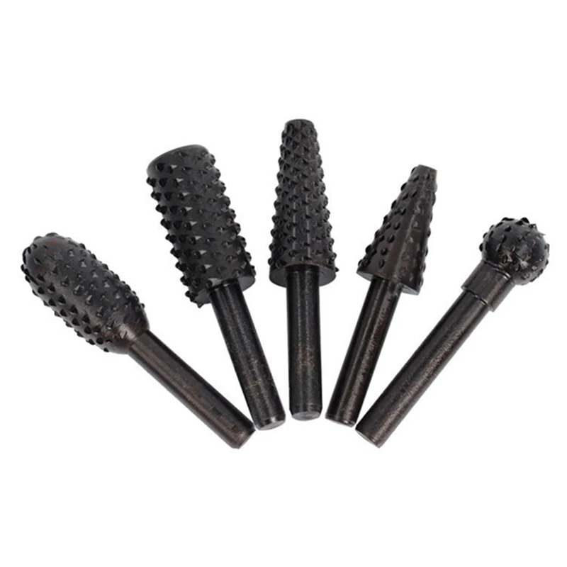 10Pcs Woodworking Rotary Rasp Burr Set Carving File Rasp 14 inch 6Mm ...