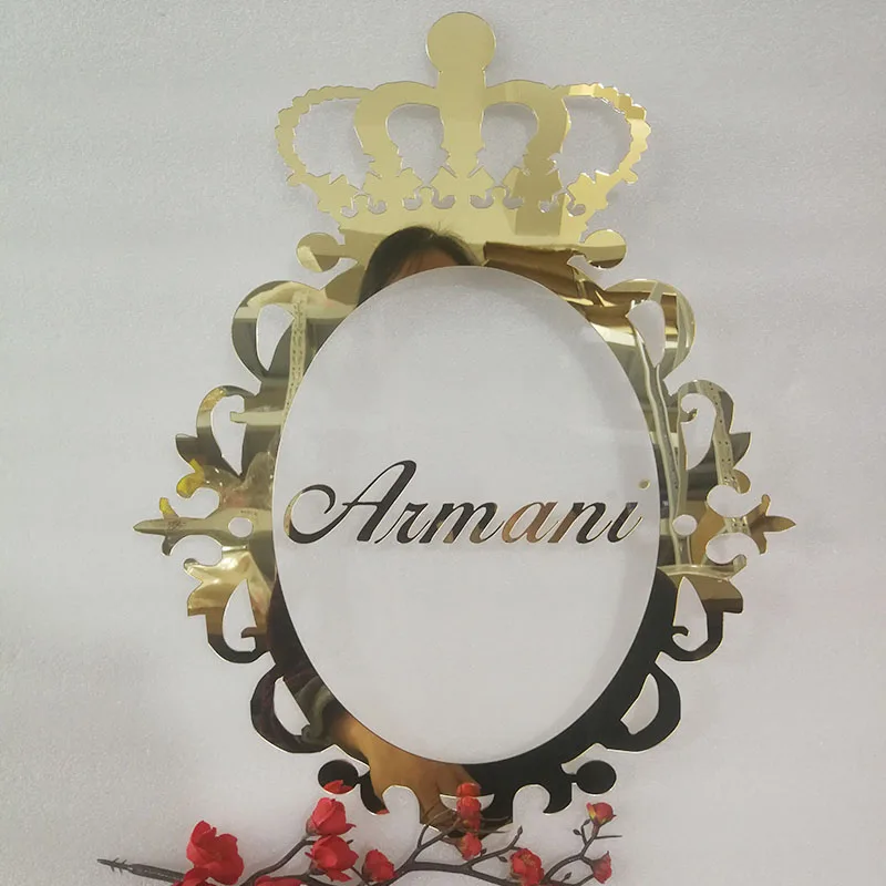 Mirror-Gold-Sign-Name-Personalized-Wooden-Acrylic-Wedding-Name-Sign ...